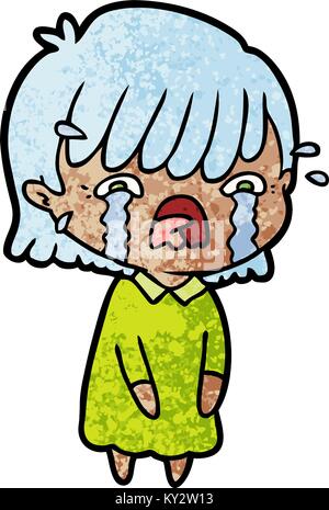 cartoon girl crying Stock Vector Image & Art - Alamy