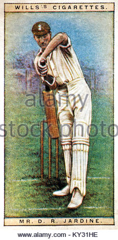 DOUGLAS JARDINE - English Test cricketer (1900-1958 Stock Photo - Alamy