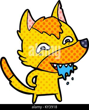 hungry fox cartoon character Stock Vector Image & Art - Alamy