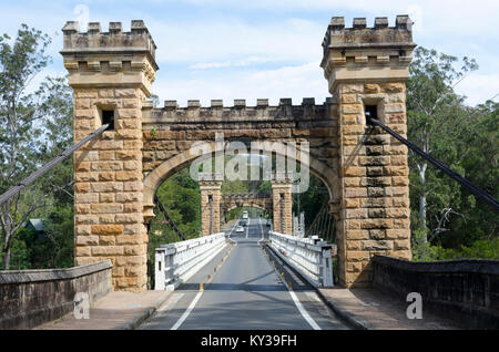 Hampden Bridge over Kangaroo River, Kangaroo Valley, New South Wales ...