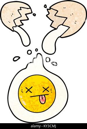 freehand drawn cartoon cracked egg Stock Vector Image & Art - Alamy