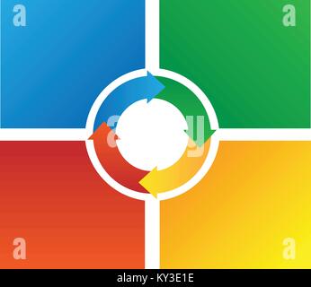 Vertical Organizational Corporate Flow Chart Vector Graphic Stock ...