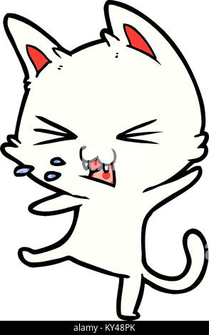 cartoon cat throwing a tantrum Stock Vector Image & Art - Alamy