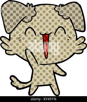 happy little dog cartoon Stock Vector Image & Art - Alamy