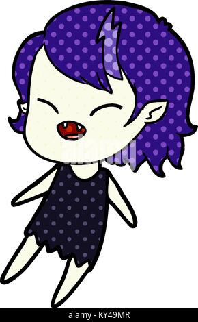 cartoon laughing vampire girl floating Stock Vector Image & Art - Alamy