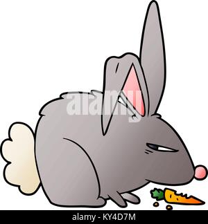 cartoon annoyed rabbit Stock Vector Image & Art - Alamy