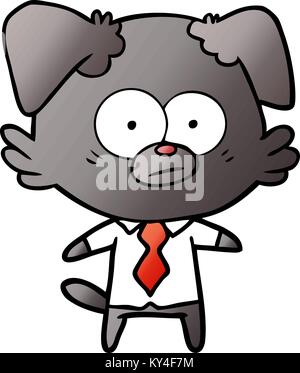 nervous dog boss Stock Vector Image & Art - Alamy