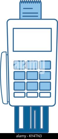 voucher machine with credit card vector illustration design Stock ...