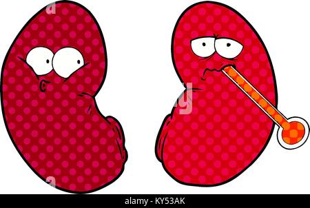 cartoon human kidney sick character Stock Vector Image & Art - Alamy