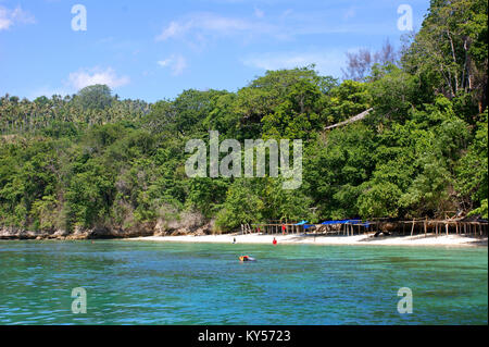 Tanjung Karang Beach, Donggala, Central Sulawesi, Indonesia Stock Photo ...
