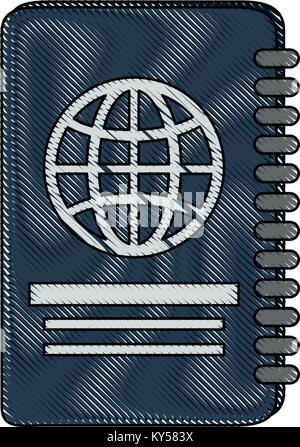 Passport identification document scribble Stock Vector Image & Art - Alamy