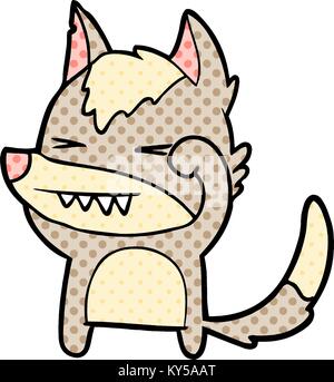 tired cartoon wolf Stock Vector Image & Art - Alamy