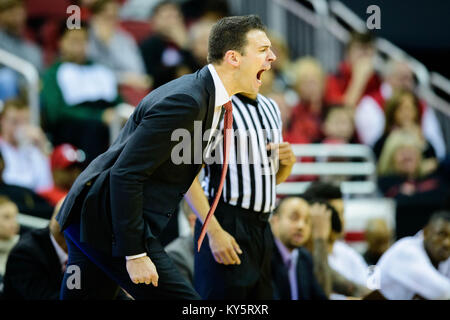Louisville Cardinals head coach David Padgett during the NCAA College ...