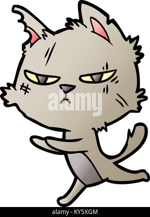 tough cartoon cat running Stock Vector Image & Art - Alamy