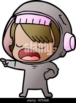 cartoon talking astronaut Stock Vector Image & Art - Alamy