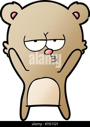 bored bear cartoon Stock Vector Image & Art - Alamy