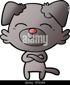 cartoon dog crossing arms Stock Vector Image & Art - Alamy