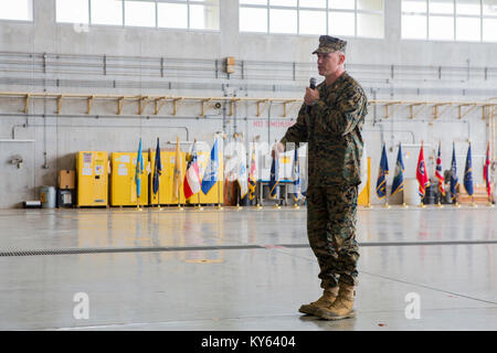 U.S. Marine Corps Col. Mark Liston, commanding officer of Weapons ...