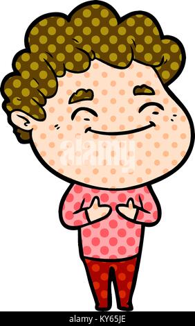 cartoon friendly man Stock Vector Image & Art - Alamy
