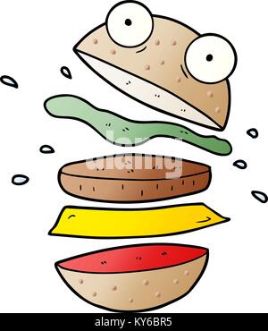 cartoon amazing burger Stock Vector Image & Art - Alamy
