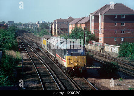 two british rail class 31 locomotives at stratford depot london ...