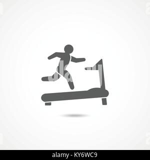Treadmill vector icon isolated on transparent background, Treadmill ...