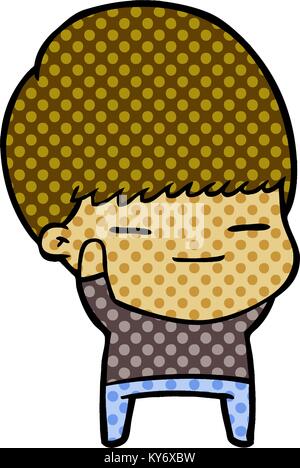 cartoon smug boy Stock Vector Image & Art - Alamy