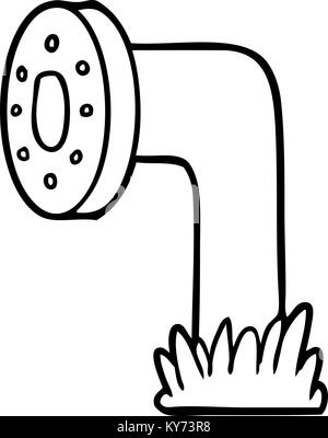 freehand drawn cartoon pipe Stock Vector Image & Art - Alamy