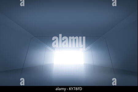 3d rendering empty space with shining light Stock Photo - Alamy