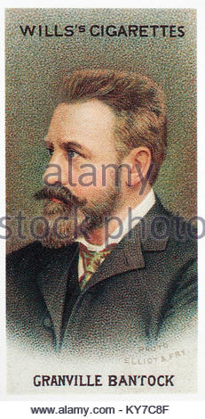 Composer Granville Bantock - Vintage Cigarette Card Stock Photo - Alamy