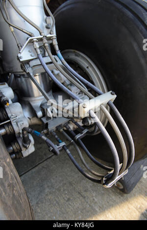 A close up view of the air brake on an F-86 Sabre jet Stock Photo - Alamy