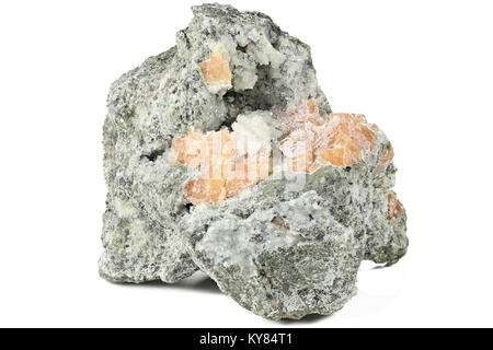 chabazite from Errachidia/ Morocco isolated on white background Stock ...