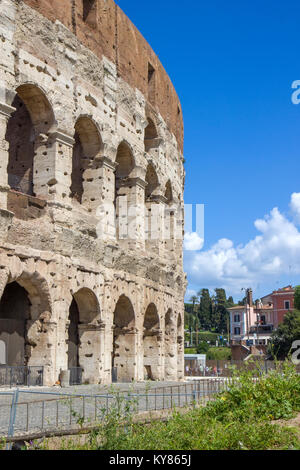 A view of the Colosseum and part of the Roman Forum , in Rome, Tuesday ...