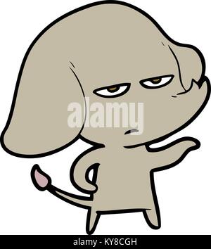 annoyed cartoon elephant Stock Vector Image & Art - Alamy