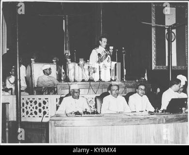 Lord Mountbatten Viceroy of India at the ceremony marking the ...