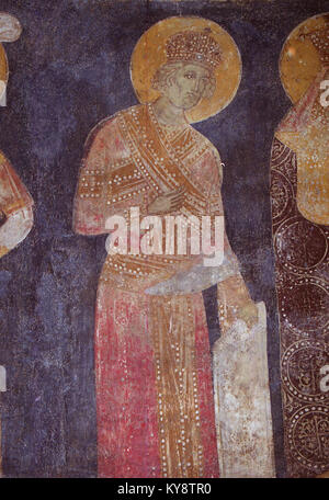 The paintings inside St. Demetrius Church in Markova Susica represent a ...