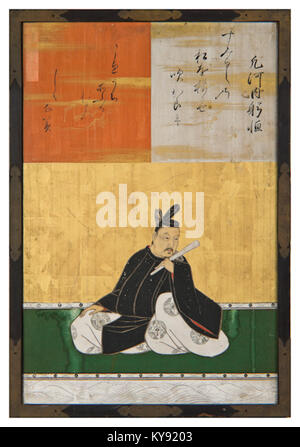 This artwork titled 'Sanjurokkasen-gaku' by Kano Yasunobu features Kiyohara no Motosuke, an ...
