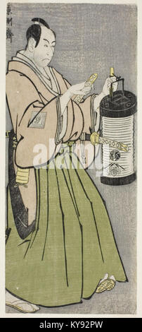 A kabuki portrait by the ukiyo-e artist Sharaku, depicting Nakamura ...