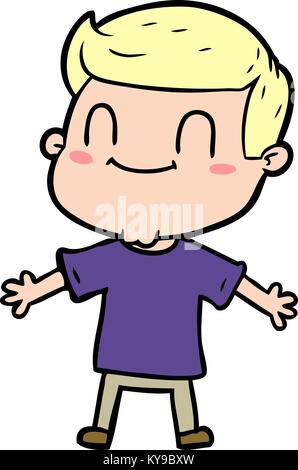 cartoon friendly man Stock Vector Image & Art - Alamy