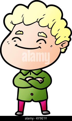 cartoon friendly man Stock Vector Image & Art - Alamy