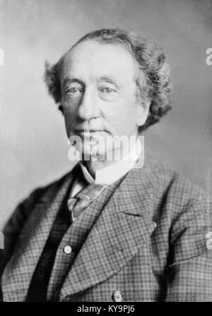 Portrait of Sir John A. MacDonald, a founding father of Canada and its ...