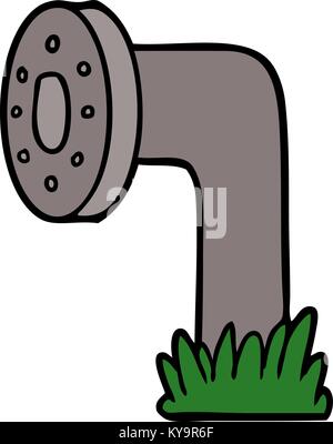 freehand drawn cartoon pipe Stock Vector Image & Art - Alamy