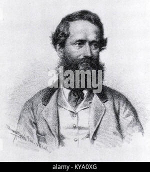 This portrait, painted by Marastoni in 1862, depicts Viktor Madarász, a ...