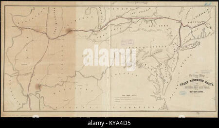 Outline map of the great northern route from Boston and New York to the ...