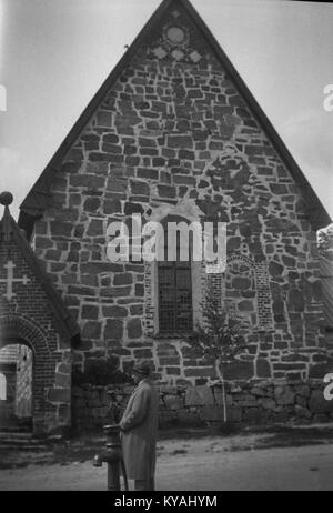 Trön Old Church in Sweden is a medieval church built of stone ...