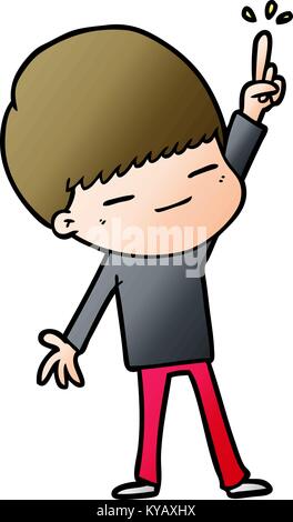 cartoon smug boy Stock Vector Image & Art - Alamy