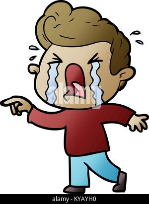 cartoon crying man Stock Vector Image & Art - Alamy
