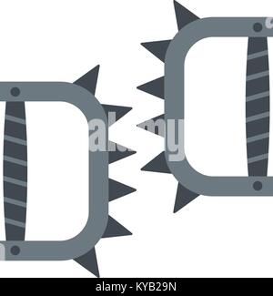 Japanese knuckles with spikes icon, flat style Stock Vector Image & Art ...