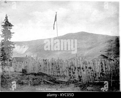 Photograph of the North West Mounted Police barracks from around 1890 ...