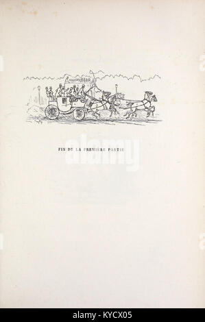 An illustration from a French publication showing a horse in Paris ...